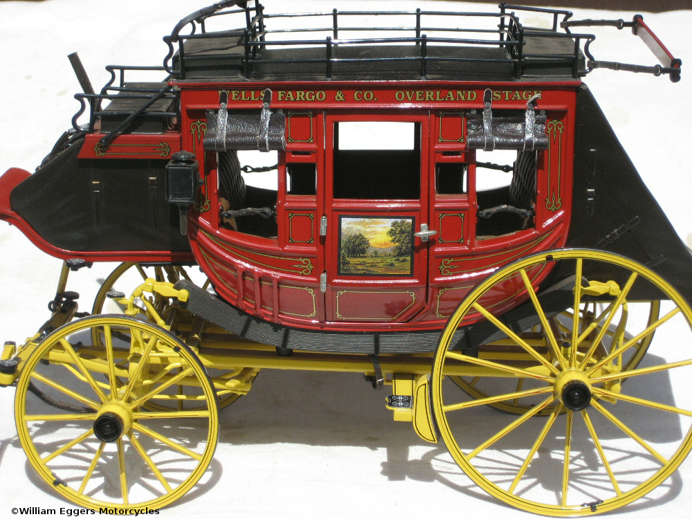 1865 Wells Fargo Stagecoach Side and Top Views | William Eggers Motorcycles